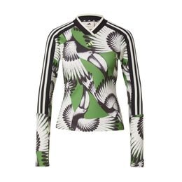 adidas Sportswear Sportshirt 'Farm' Damen Gr&ouml;&szlig;e XS/S gr&uuml;n / schwarz / wei&szlig;
