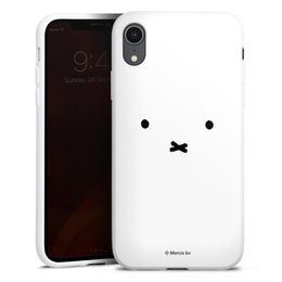 DeinDesign iPhone Xr Handy Silikon H&uuml;lle Case wei&szlig; Handyh&uuml;lle Rabbit Miffy Dick Bruna Silikon Case