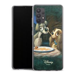 DeinDesign Galaxy A32 4G Handy Silikon H&uuml;lle Case transparent Handyh&uuml;lle Lady And The Tramp Disney Official Licensed Product Silikon Case