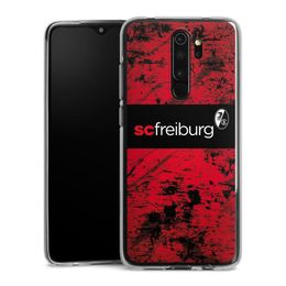 DeinDesign Xiaomi Redmi Note 8 Pro Handy Silikon H&uuml;lle Case transparent Handyh&uuml;lle Official Licensed Product Sc Freiburg Logo Silikon Case