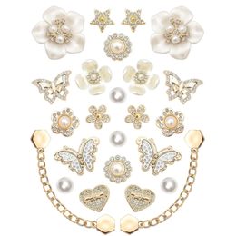 MAGICSHE Shoe Accessories 'Schuh Charms f&uuml;r Clogs 22 St&uuml;ck' female size XS/S Gold / White
