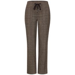 Street One Pants female size 36 Dark beige / Dark blue / Black