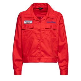 Queen Kerosin &Uuml;bergangsjacke 'Faster Then The Wind' Damen Gr&ouml;&szlig;e XXL rot Sommerjacke