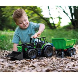 Tchibo - Worxx Traktor Deutz-Fahr &raquo;Agrotron&laquo; mit Anh&auml;nger - gr&uuml;n