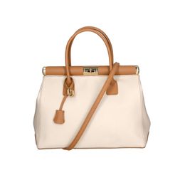 Gave Lux Handtasche Damen Gr&ouml;&szlig;e One Size ecru / cognac