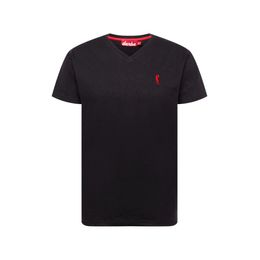 Derbe T-Shirt Herren Gr&ouml;&szlig;e M rot / schwarz