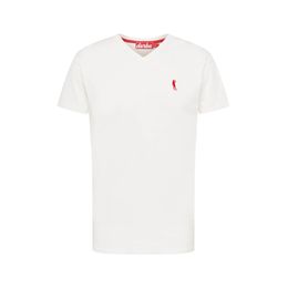 Derbe T-Shirt Herren Gr&ouml;&szlig;e L rot / offwhite