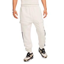 Nike Sportswear Pants 'Air' male size 33 Gold / Anthracite / White