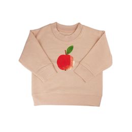 Meladi Pullover 'Kinder Baby-Sweater aus Biobaumwolle - Apfel' M&auml;dchen Gr&ouml;&szlig;e 86/92 creme