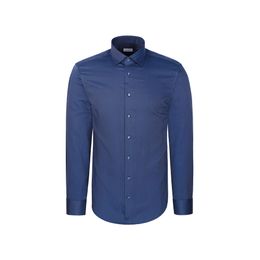 Seidensticker Business Shirt male size 37 Blue / marine blue