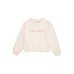 Calvin Klein Jeans Sweatshirt girl size 140 Ecru / Rose