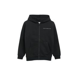 s.Oliver Sweatjacke Jungen Gr&ouml;&szlig;e 134/140 schwarz / wei&szlig;