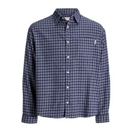 Jack & Jones Plus Jack & Jones Plus Button Up Shirt male size XXXL Blue / Grey / White