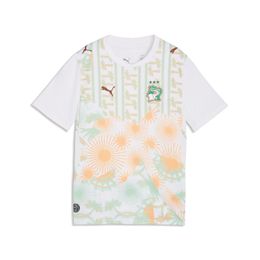 Puma Performance Shirt boy size 128 Mint / Apricot / White