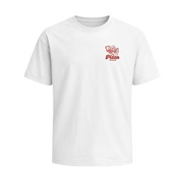 Neverless Shirt 'Pizza Lovers Club' male size M White