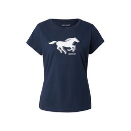 Mustang T-Shirt 'LOA' Damen Gr&ouml;&szlig;e M navy / wei&szlig;