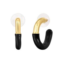 Yokoamii Ohrringe Damen Gr&ouml;&szlig;e One Size gold / schwarz
