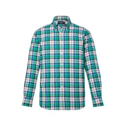 Men Plus Hemd Herren Gr&ouml;&szlig;e 7XL t&uuml;rkis / schwarz / wei&szlig;
