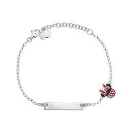 Disney Jewelry Armband Damen Gr&ouml;&szlig;e One Size rot / schwarz / silber