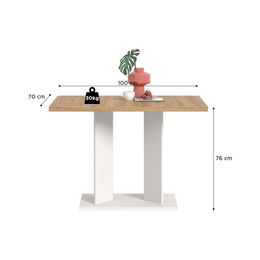 Tchibo - xonox Esstisch &raquo;Victor&laquo; mittelgro&szlig; - 110x70x76cm - braun -