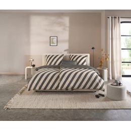 Tchibo - Sch&ouml;ner WOHNEN-Kollektion Renforc&eacute;-Bettw&auml;sche, Normalgr&ouml;&szlig;e (135 x 200 cm), dunkelgrau