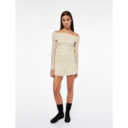 KOTON Kleid Damen Gr&ouml;&szlig;e 42 braun / hellgelb Sommerkleid