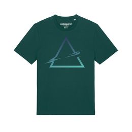 Watapparel Shirt 'Triangle' male size L marine blue / Turquoise / Dark green
