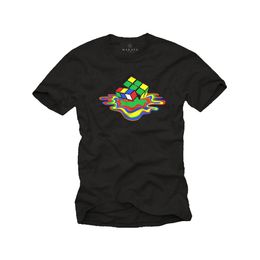 Makaya Shirt 'Zauberw&uuml;rfel' Herren Gr&ouml;&szlig;e 4XL schwarz