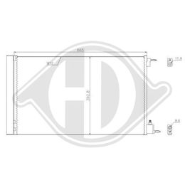 DIEDERICHS Kondensator, Klimaanlage dcc1736 f&uuml;r Opel