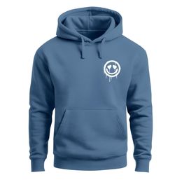 Neverless Sweatshirt 'Smile' male size S Blue