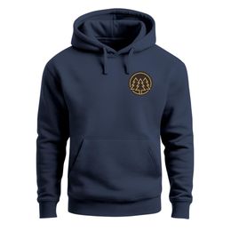Neverless Sweatshirt 'B&auml;ume Badge' Herren Gr&ouml;&szlig;e 4XL navy