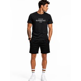 Banco Shirt 'T-Shirt Herren Die Mannschaft Print Shirt' Herren Gr&ouml;&szlig;e L schwarz