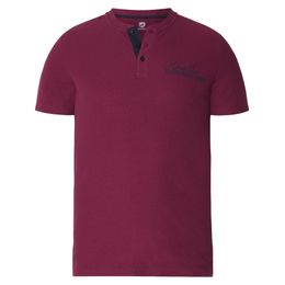 Jan Vanderstorm T-Shirt 'Gortan' Herren Gr&ouml;&szlig;e 4XL dunkelrot / schwarz