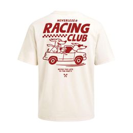 Neverless Shirt 'Racing Club' Herren Gr&ouml;&szlig;e XXXL beige