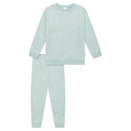 Schiesser Schlafanzug 'Girls World' M&auml;dchen Gr&ouml;&szlig;e 92 mint / rosa