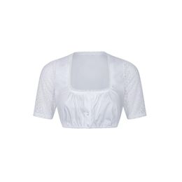 Waldorff Dirndlbluse 'Lola' mit Knopfverschluss Damen Gr&ouml;&szlig;e 40 wei&szlig;