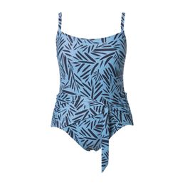 Ulla Popken Badeanzug Damen Gr&ouml;&szlig;e XXXL himmelblau / schwarz