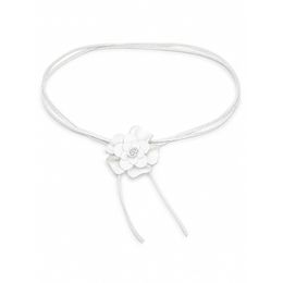 Collezione Alessandro G&uuml;rtel 'Bl&uuml;te' Damen Gr&ouml;&szlig;e 125 wei&szlig;