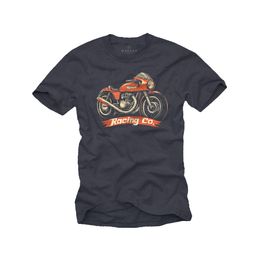 Makaya Shirt 'Racing Co' Herren Gr&ouml;&szlig;e S basaltgrau