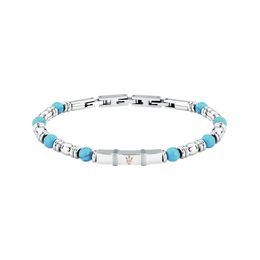 Maserati Armband Herren Gr&ouml;&szlig;e One Size t&uuml;rkis / silber