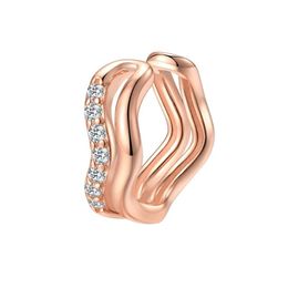 Hey Happiness Ohrringe 'Flow Cuff' Damen Gr&ouml;&szlig;e One Size rosegold