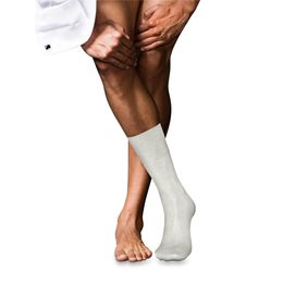 Falke Socken 'No. 4 Pure Silk' Herren Gr&ouml;&szlig;e 43/44 offwhite