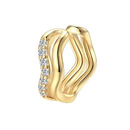Hey Happiness Ohrringe 'Flow Cuff' Damen Gr&ouml;&szlig;e One Size gold