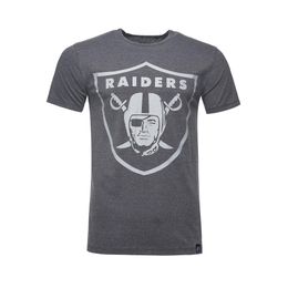 Recovered T-Shirt 'NFL Raiders Classic Vintage' Herren Gr&ouml;&szlig;e S dunkelgrau