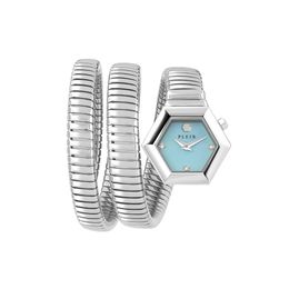 Philipp Plein Watches Analoguhr 'Snake Hexagon' Damen Gr&ouml;&szlig;e One Size silber