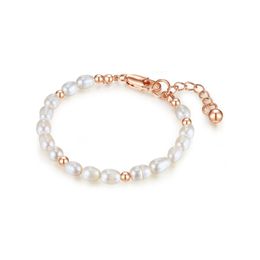 Lulu & Jane Lulu & Jane Armband Damen Gr&ouml;&szlig;e One Size rosegold / wei&szlig;