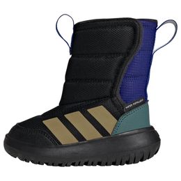 adidas Sportswear Boots 'Winterplay' Jungen Gr&ouml;&szlig;e 21 blau / pastellgelb / pastellgr&uuml;n / schwarz