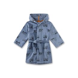 Sanetta Bademantel Jungen Gr&ouml;&szlig;e 98 blau / schwarz
