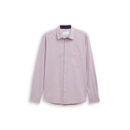 Tom Tailor Button Up Shirt male size 41/42 Lavender / Dark purple