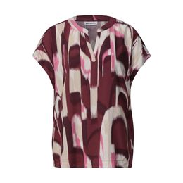 Street One Bluse Damen Gr&ouml;&szlig;e M beige / pink / bordeaux